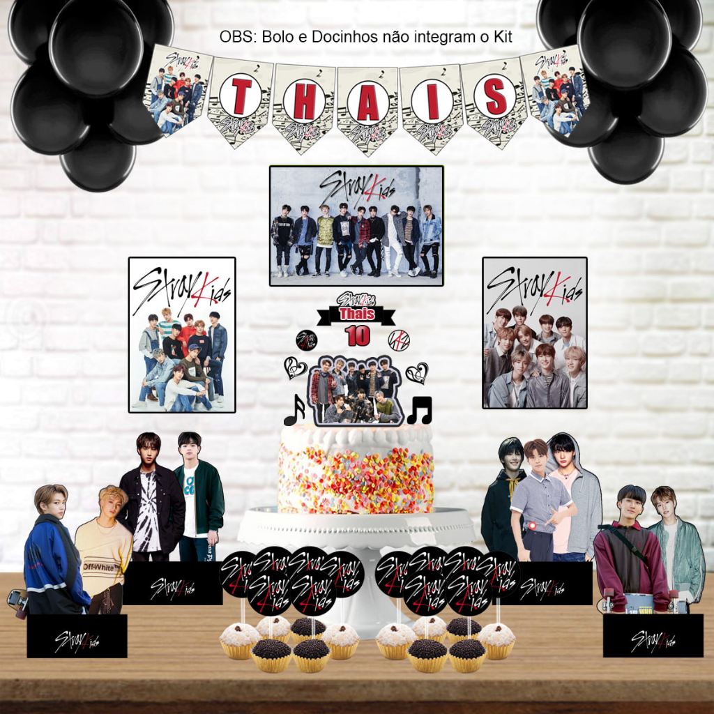 Kit festa em casa STRAY KIDS | Shopee Brasil