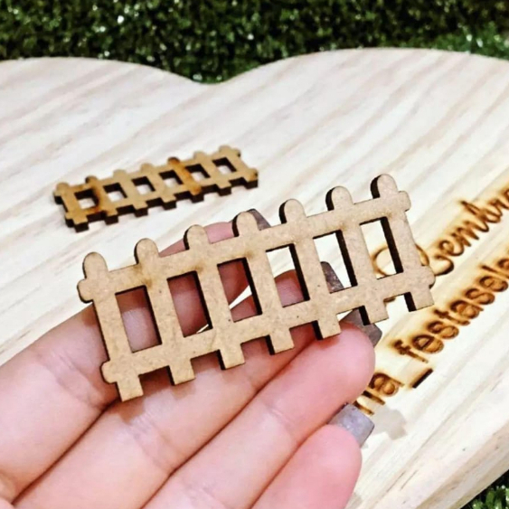 Mini cerquinha fazendinha jardim encantado - mini cerca mdf - 10 ...