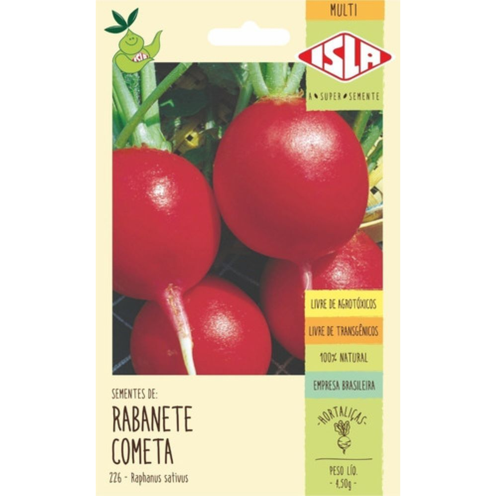 Sementes de Rabanete Cometa Isla Ref: 226 | Shopee Brasil