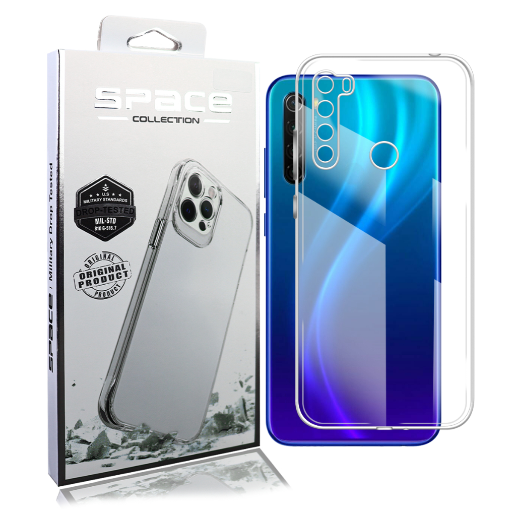 capa Capinha case Transparente Anti Impacto Clear Space Hybrid P/ Xiaomi Redmi Note 8 2021 tela ...