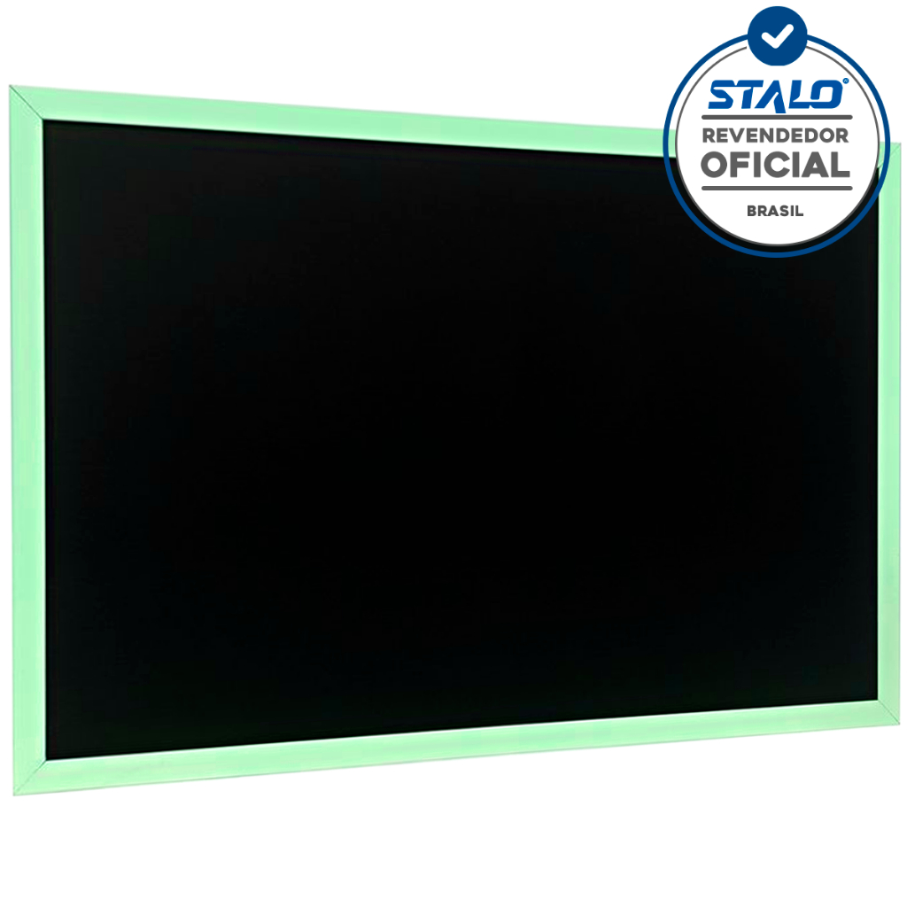 Lousa Quadro Giz Preto 60x40cm Moldura Verde Para Usar Giz e Giz ...
