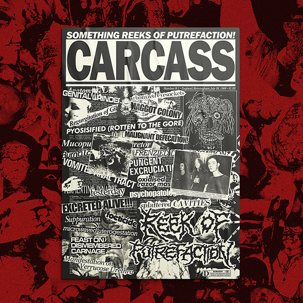 Poster Carcass - Reek of Putrefaction / Tamanho A3 | Shopee Brasil