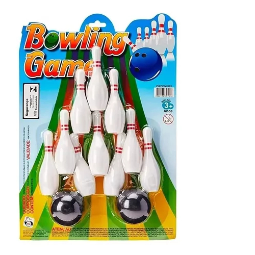 Brinquedo Mini Boliche Infantil Bowling Game 10 Pinos 2 Bola | Shopee ...