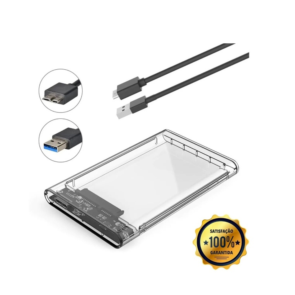 Case Hd Externo 2.5 Notebook Usb 3.0 Ps4 Xbox One Pc 6gbps | Shopee Brasil