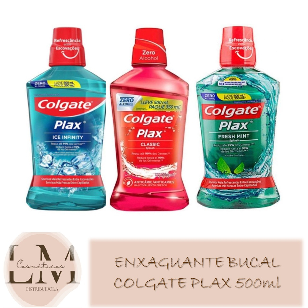 Enxaguante Bucal Colgate Plax 500ml (Escolha o tipo) | Shopee Brasil