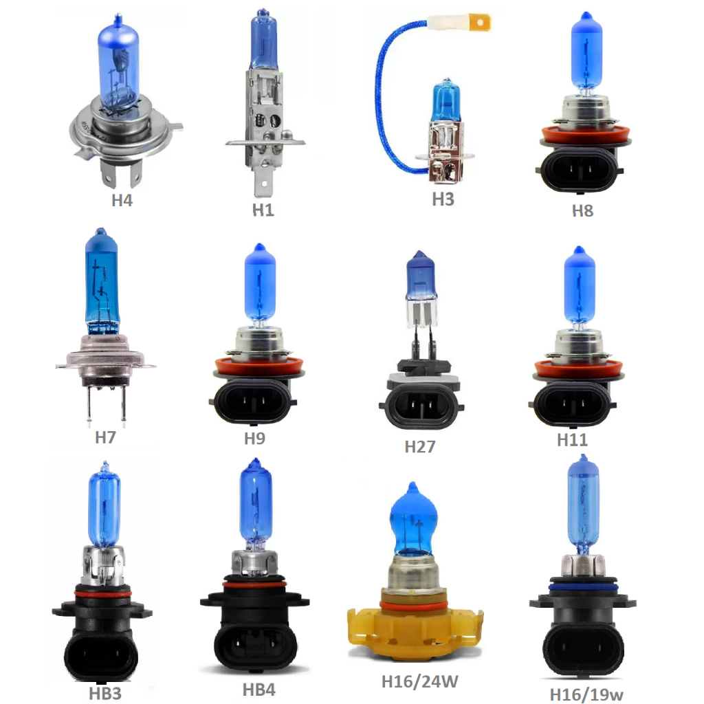 1 Lâmpada Efeito Xenon Super Branca Reposição H1H3 H4 H7 H8 H9 H11 HB3 ...