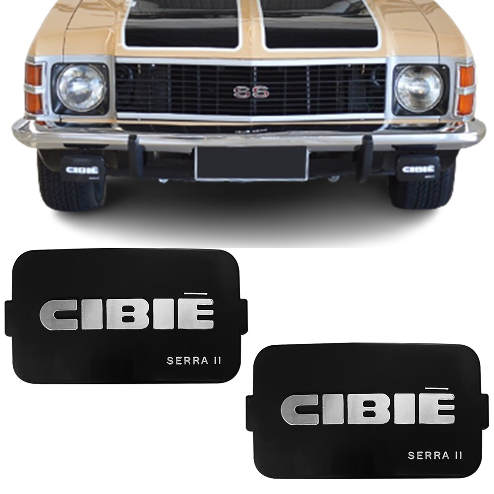 Par Capa PRETA Emblema Cibie Opala GOL GTS GTI ESCORT XR3 Cromo Farol Milha Sierra 2 | Shopee Brasil