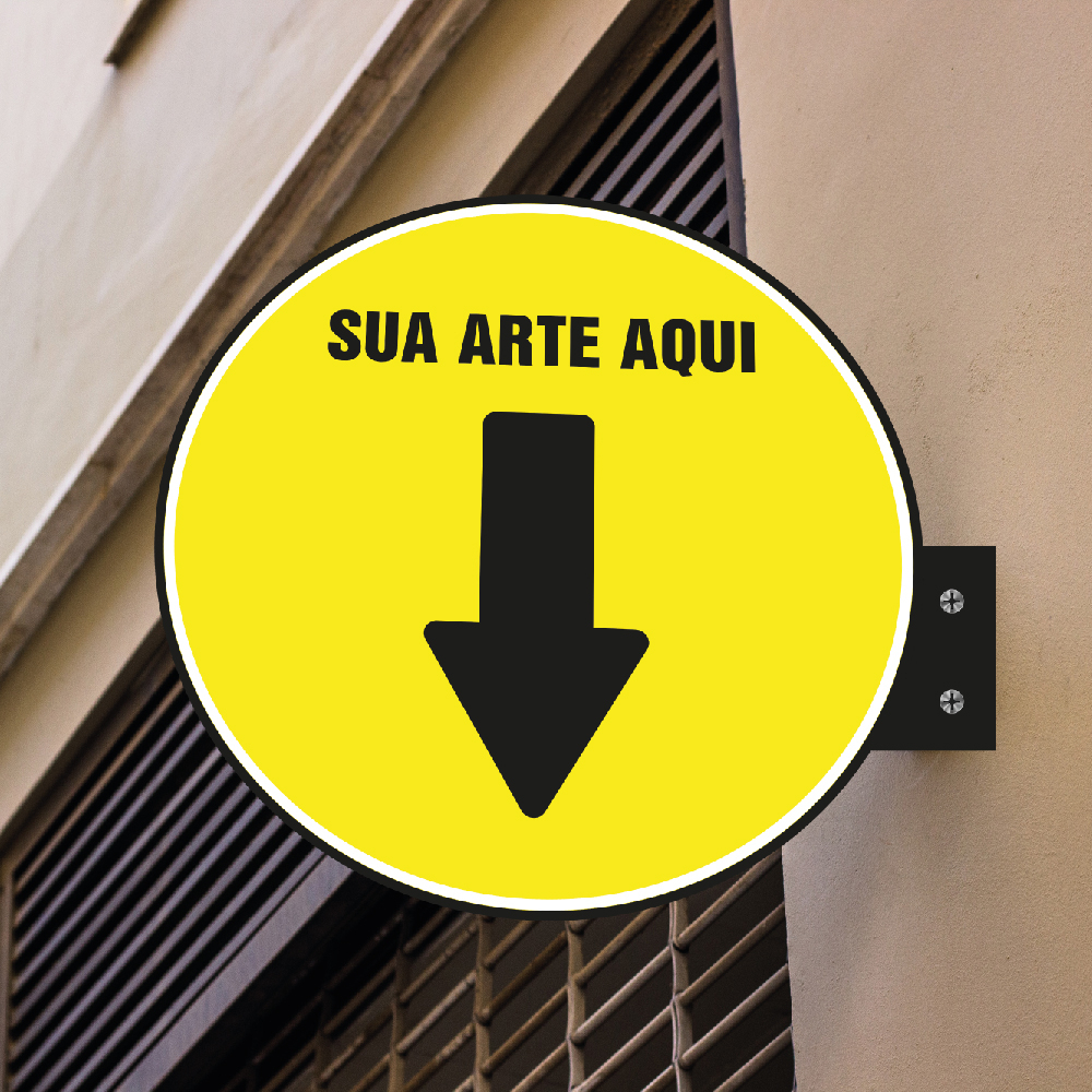 Placa Propaganda Personalizado De Parede Redondo 50x50 Cm | Shopee Brasil