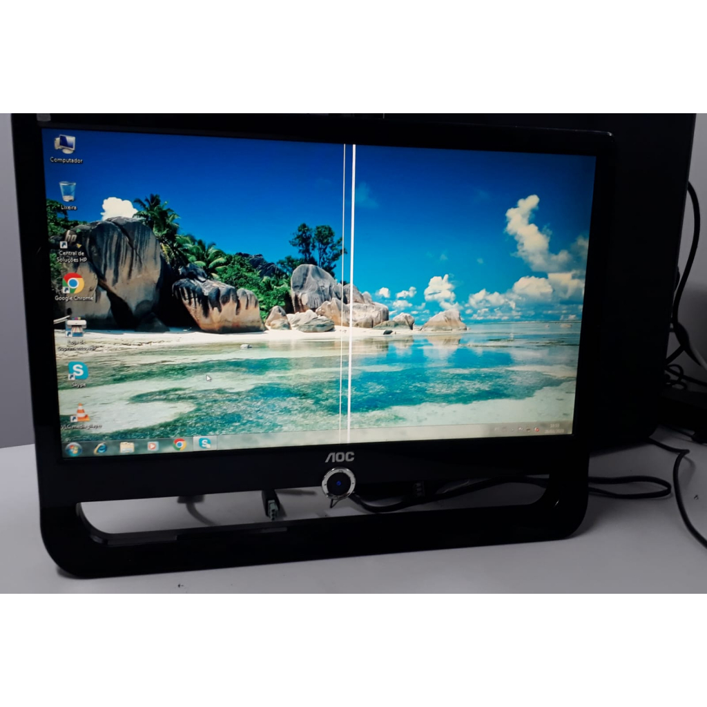 Monitor (detalhe Na Tela) 18,5 Lcd Aoc F19l | Shopee Brasil