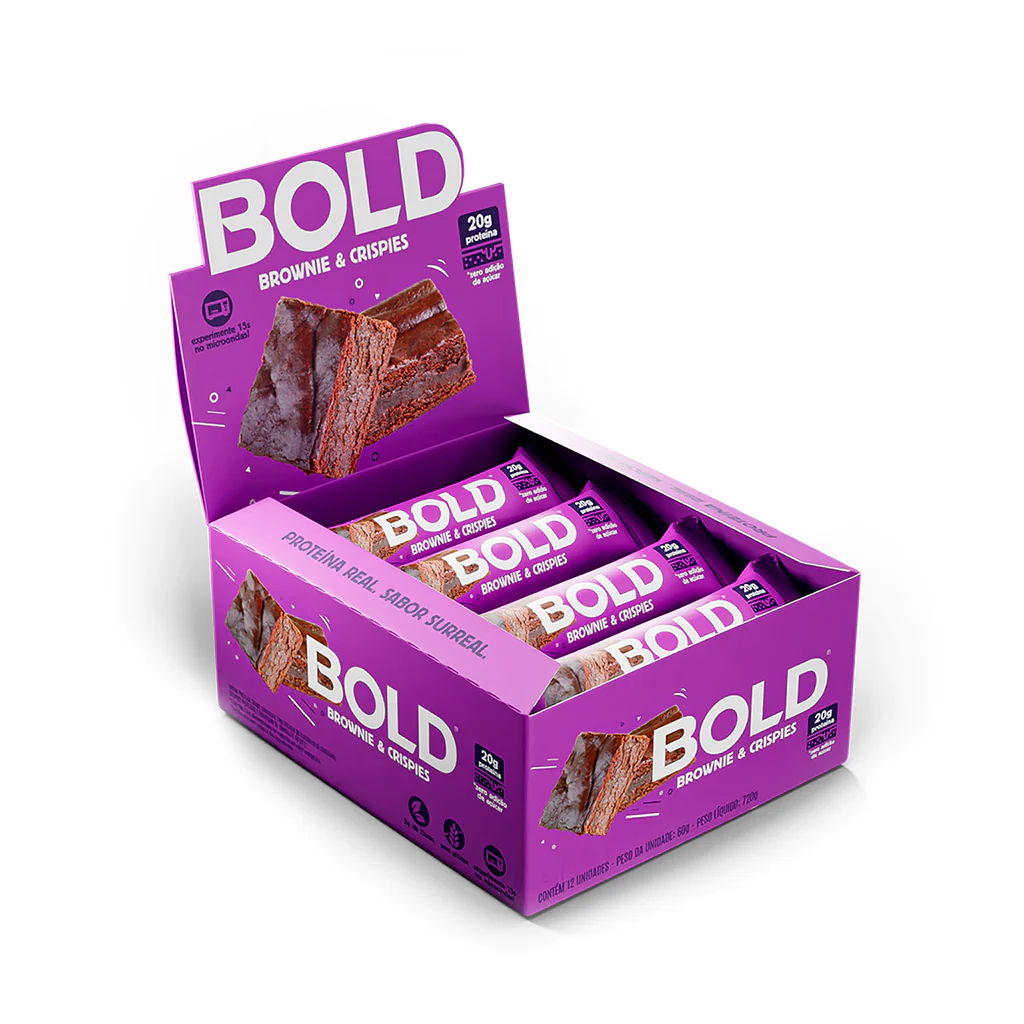Bold Snack Sabor Brownie & Crispies Com 20g de Proteína e Zero Adição ...