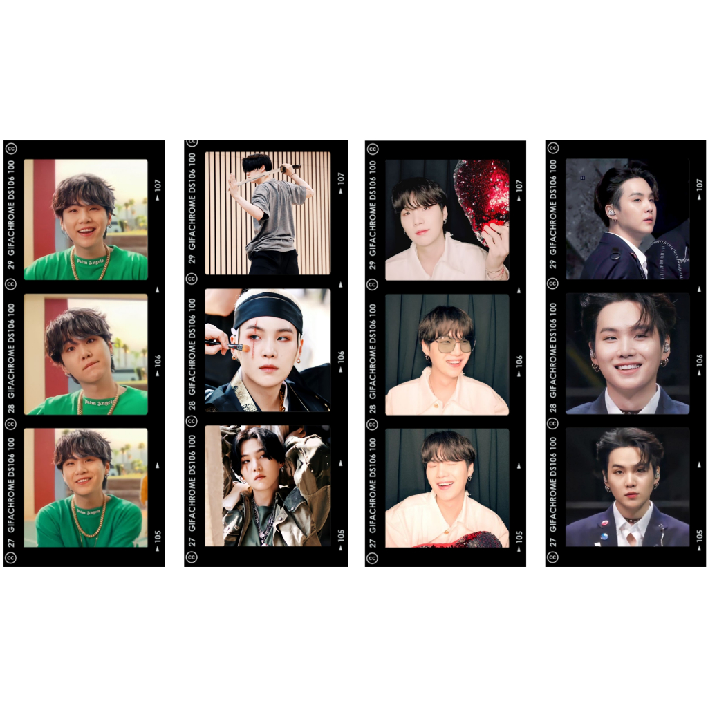 Photobooth Yoongi BTS Kit Fanmade Kpop | Shopee Brasil