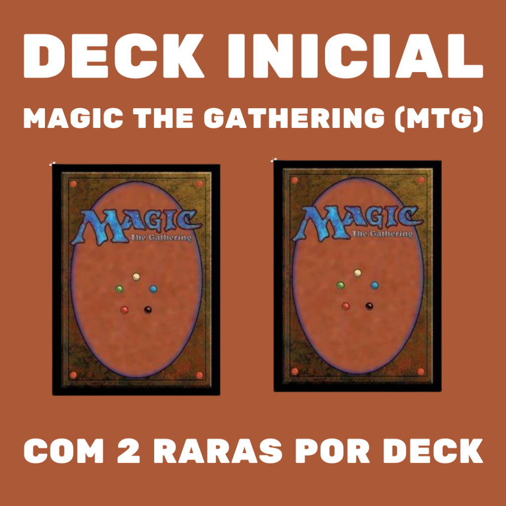 Deck Inicial Magic the Gathering (MTG) com 2 raras por deck | Shopee Brasil