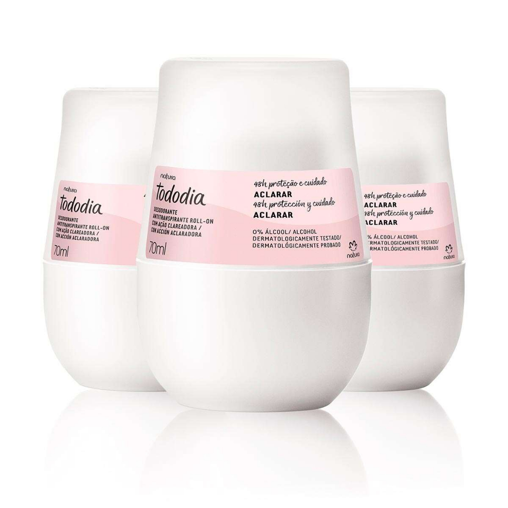Desodorante Aclarar Natura, Kit 3 Unidades, Tododia, Roll On | Shopee ...