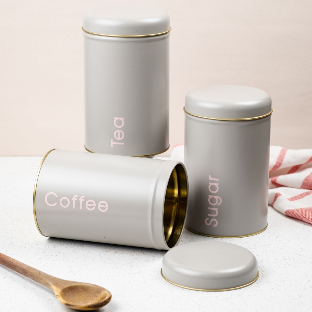 Lata Cantinho do Café Potes Porta Mantimentos Para Cozinha 1Litro Em ...