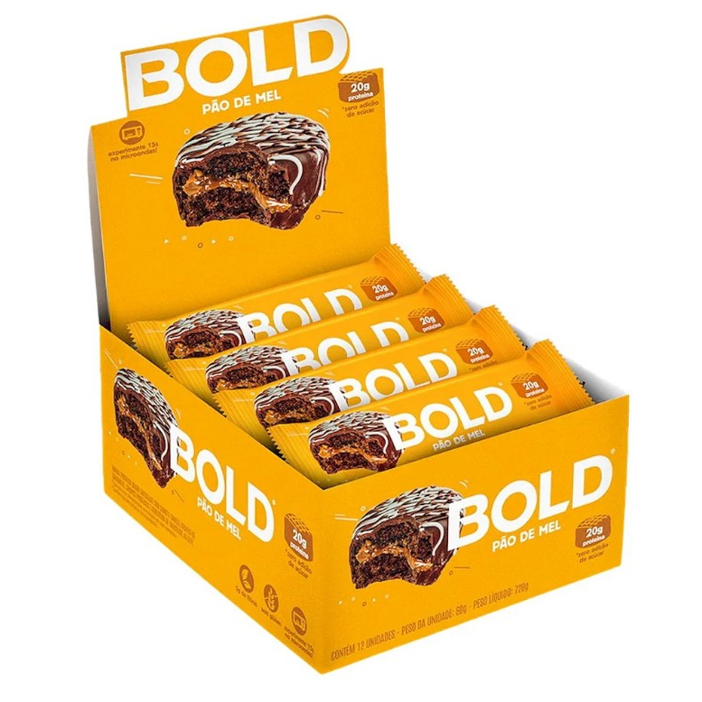 Bold Snack Sabor Pão de Mel Com 20g de Proteína e Zero Adição de Açúcar ...