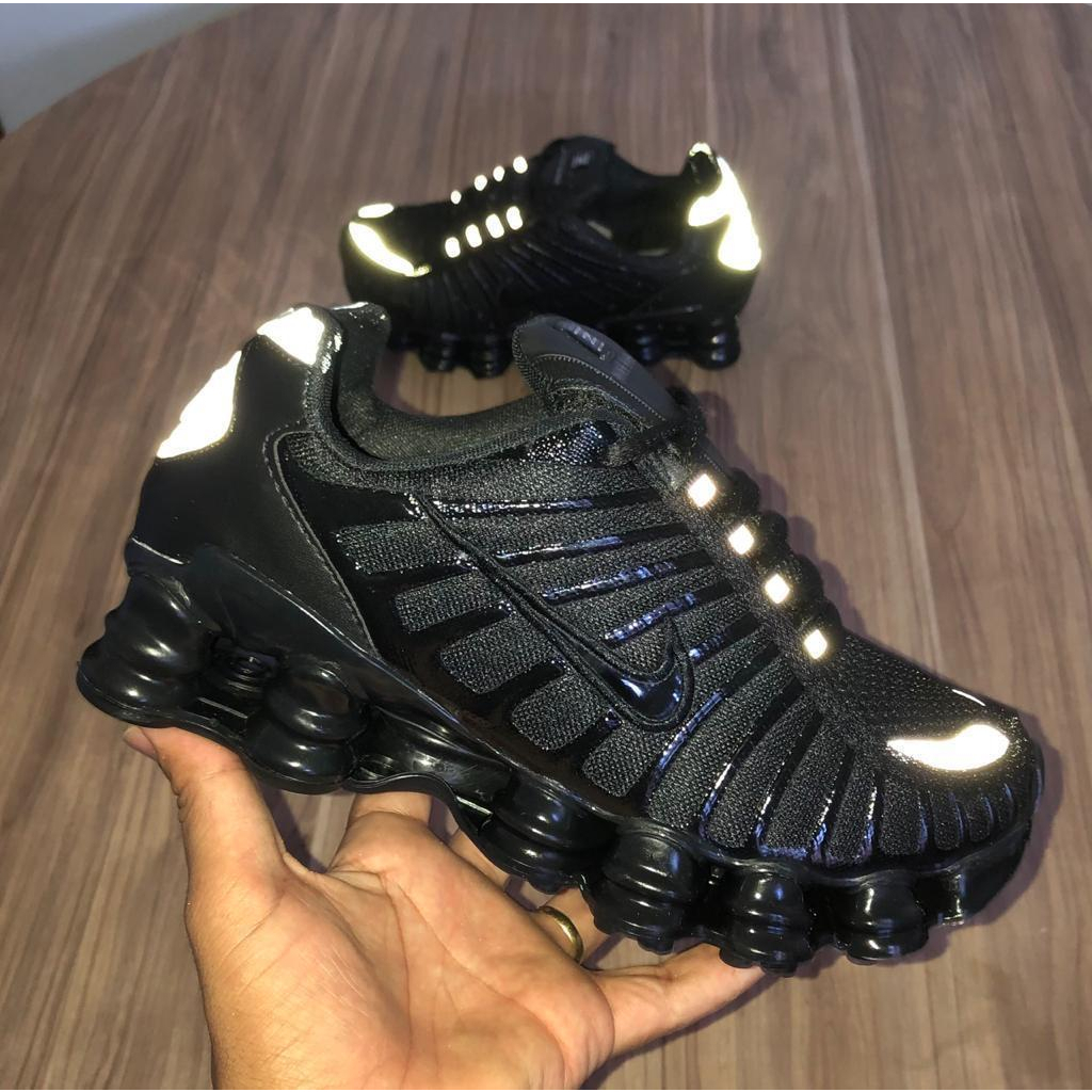 Tenis Nike 12 Molas Preto Refletivo Envio Imediato | Shopee Brasil