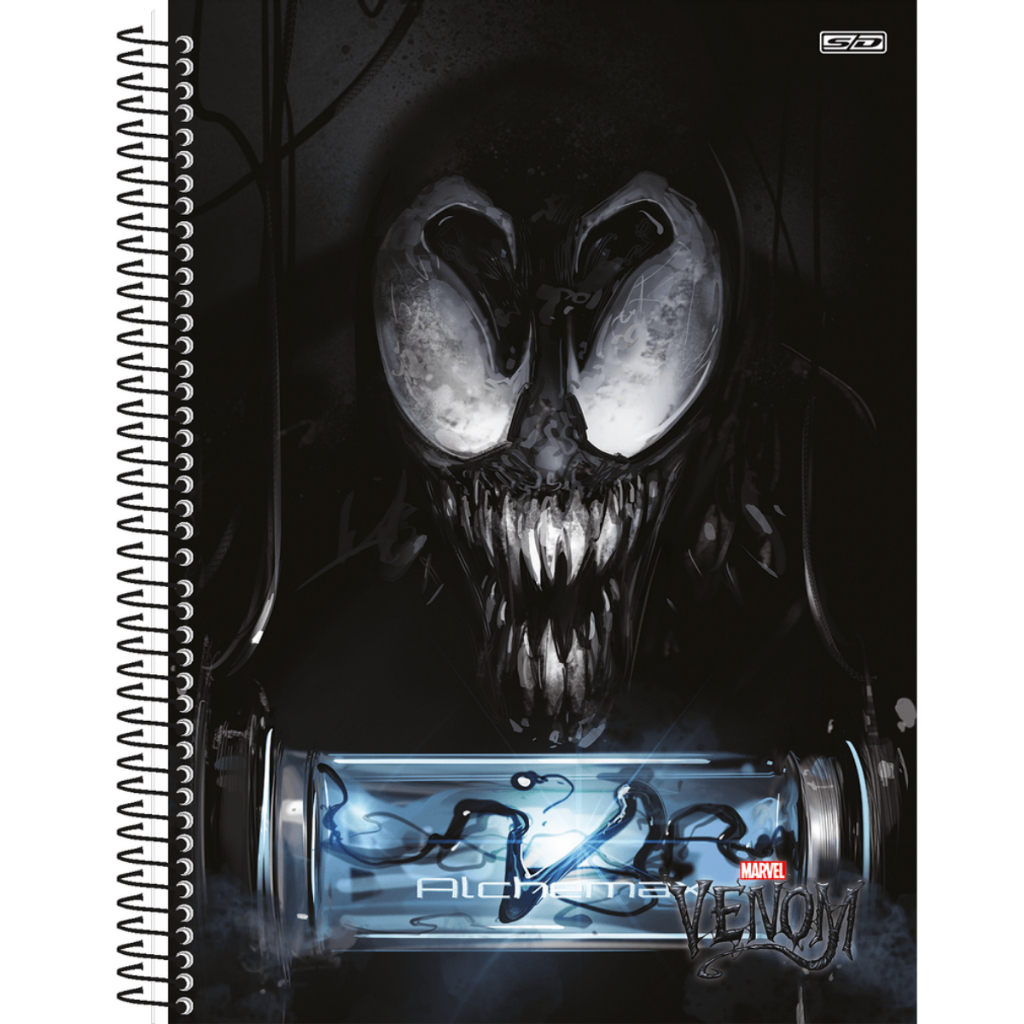 CADERNO UNIVERSITARIO VENOM 1M CAPA DURA C/ 80 FOLHAS SORTIDO | Shopee ...