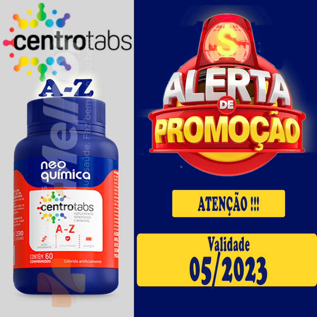 Centrotabs A-Z com 60 Comprimidos - Imunidade - Energia - Antioxidantes ...
