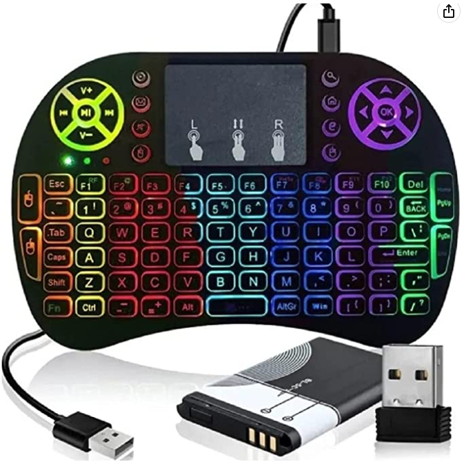 Teclado Mini sem Fio Wireless Iluminado | Shopee Brasil