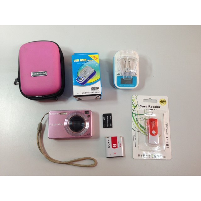 Câmera Digital Sony Cybershot Dsc W120 7.2mpx Rosa Ok Ok | Shopee Brasil