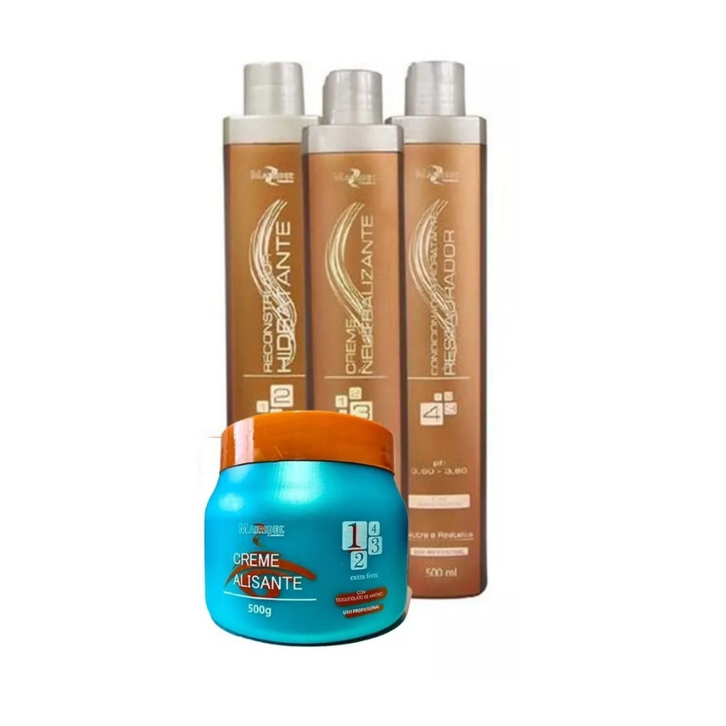 Kit Definitiva Alisante Tioglicolato Amônia Extra Forte | Shopee Brasil