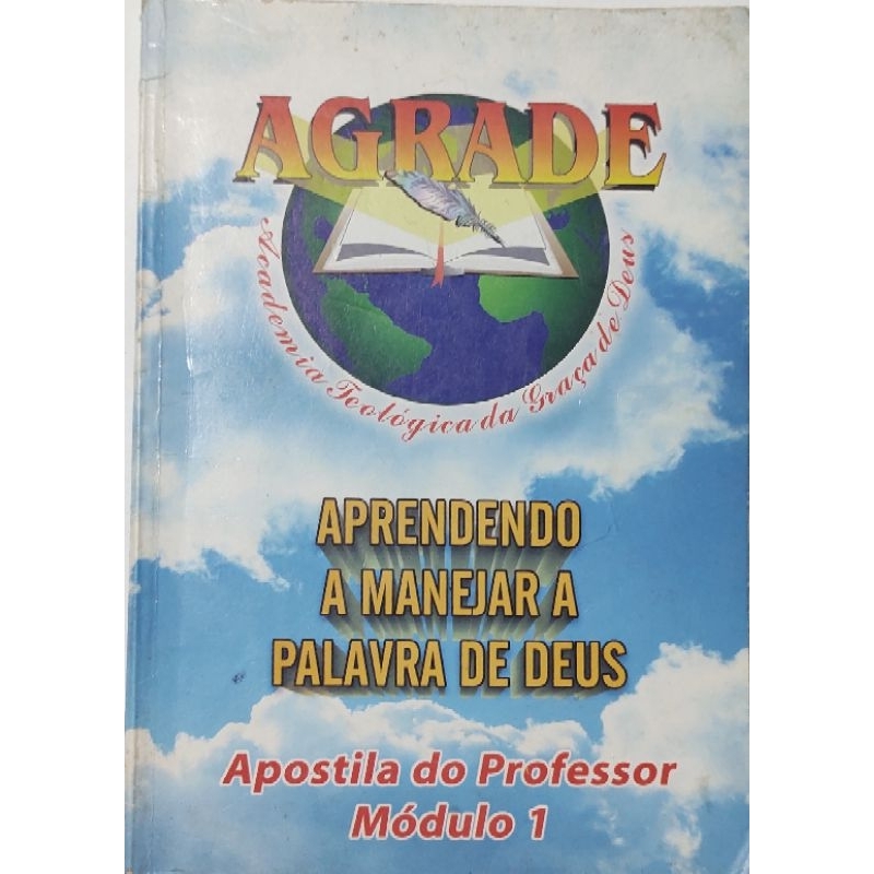 Livro Aprendendo a Manejar a Palavra de Deus Agrade Apostila do ...