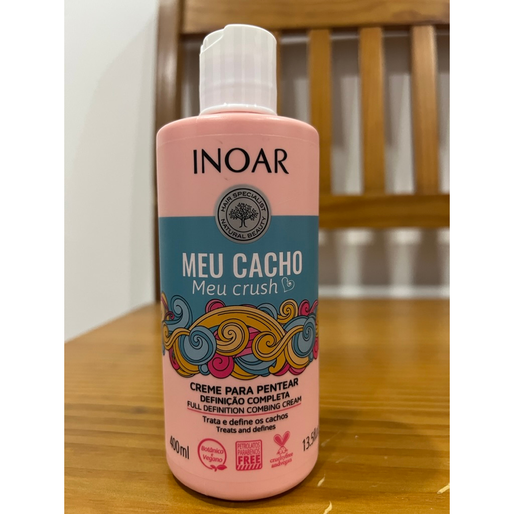 Creme de Pentear Inoar meu cacho meu crush 400 ml | Shopee Brasil