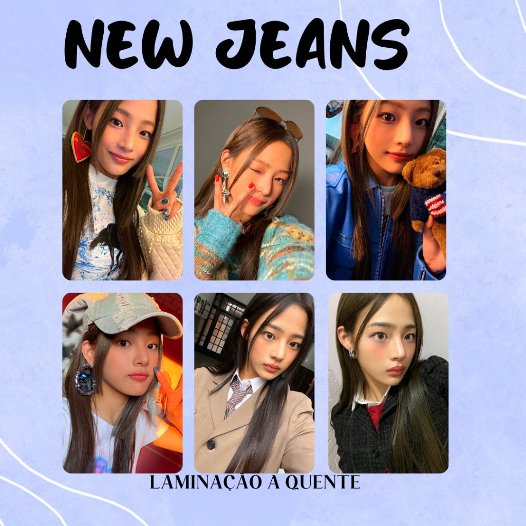 Photocards NEW JEANS (FANMADE) | Shopee Brasil