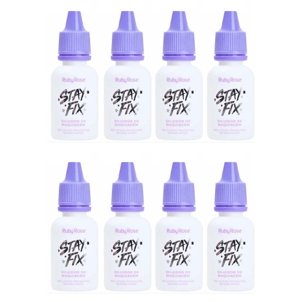 8 Uni Diluidor Maquiagem Ruby Rose Stayfix Textura Leve 15ml | Shopee ...