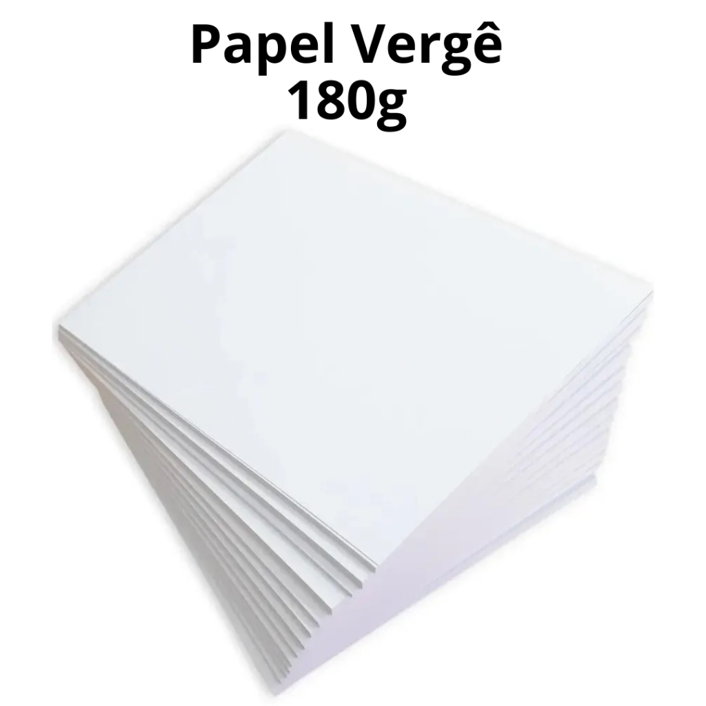 Papel Vergê 180g Texturizado A4 Branco 50 Folhas Premium Masterprint ...
