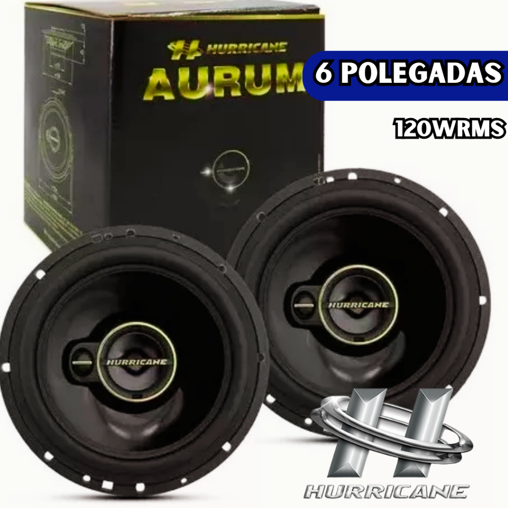 Alto falante 6" 120wrms aurum hurricane A6t par universal | Shopee Brasil