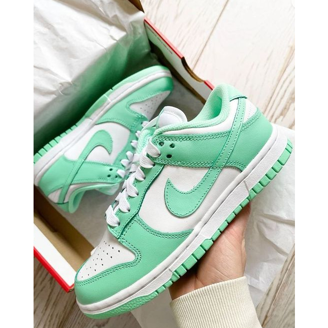 Tênis Dunk Low SB Pro Verde e Branco Todas Cores 34 ao 43 | Shopee Brasil