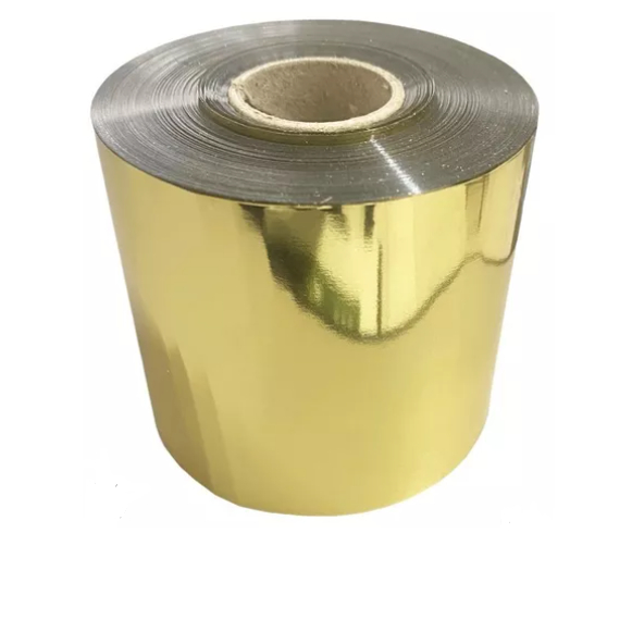 Fita Hot Stamping foil 35mm X 60m - Dourado - Cliche | Shopee Brasil