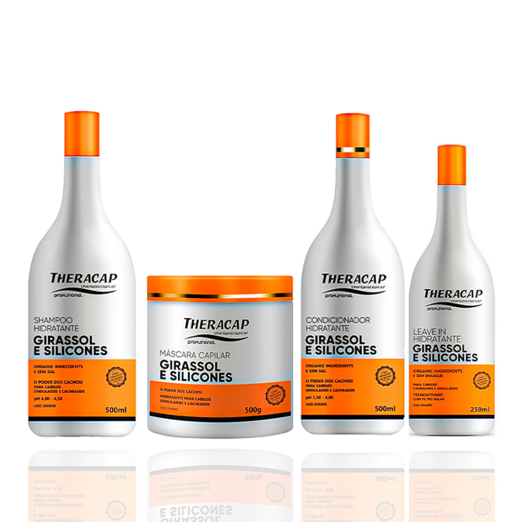 Kit Profissional Para Cabelos Cacheados e Ondulados de Girassol ...