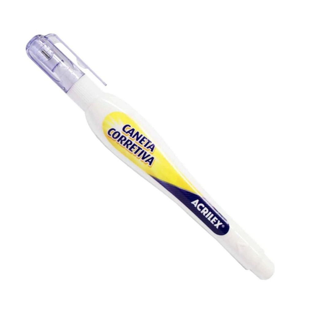 Caneta Corretiva Acrilex Corretivo 5 ml - Escolar Papelaria | Shopee Brasil