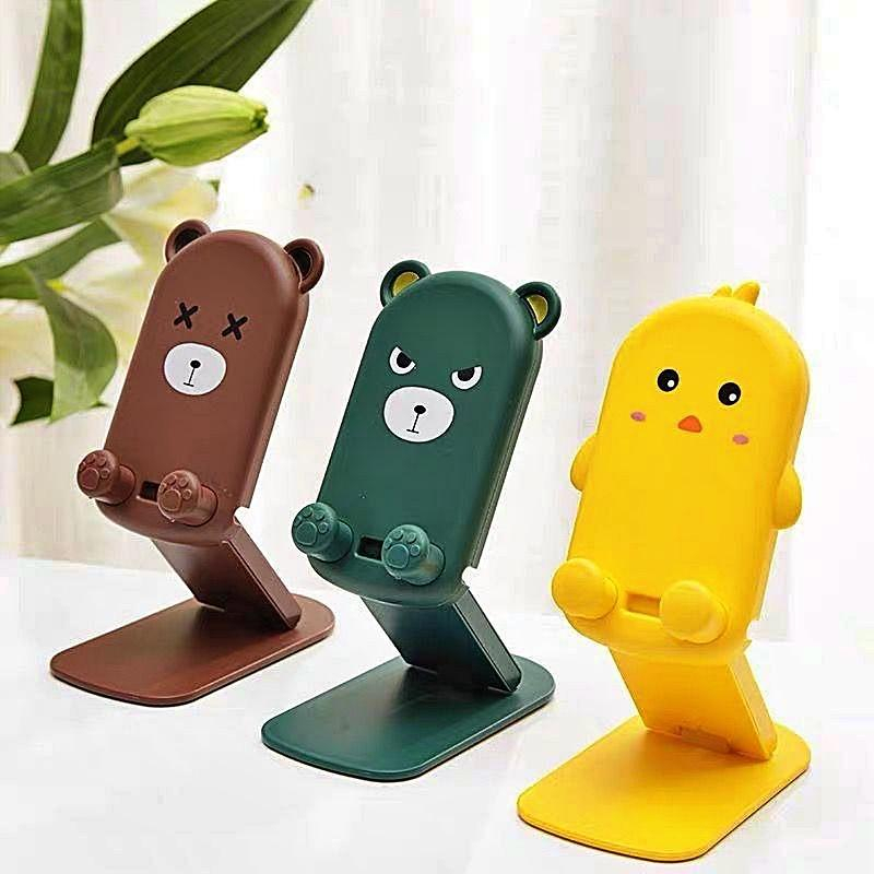 Suporte Celular Mesa Bichos Urso Pintinho Ajustável Retrátil enviado aleatoriamente | Shopee Brasil