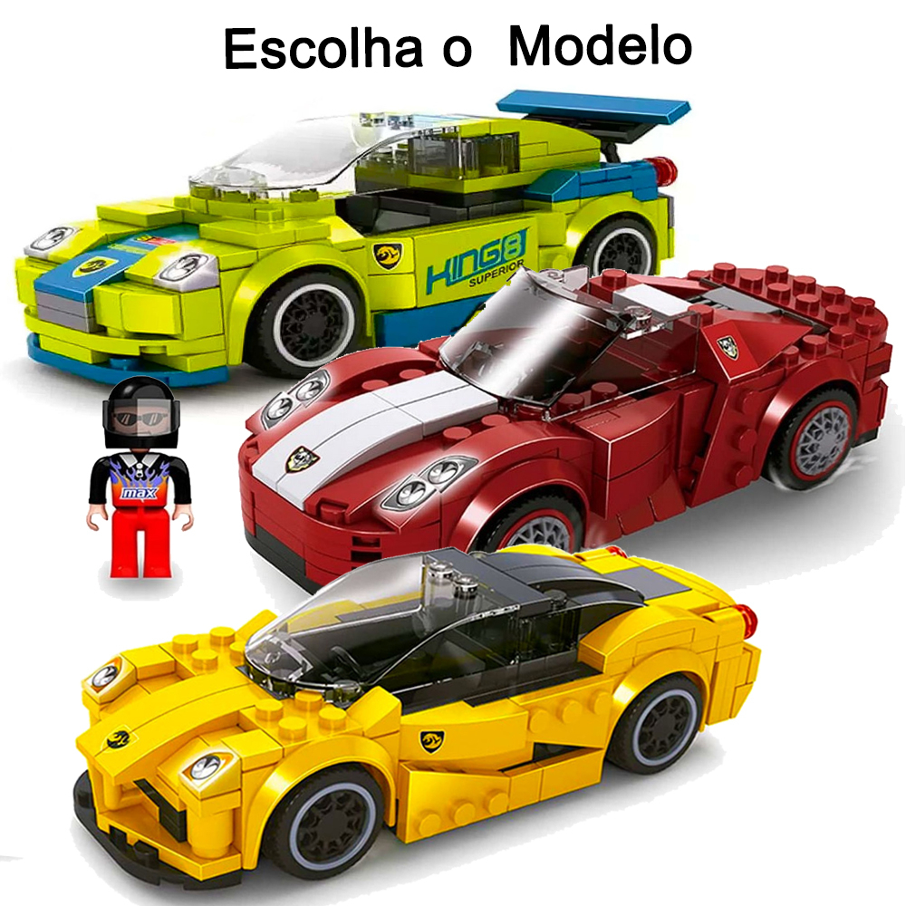 Blocos de Montar Sport Car - Xalingo - Escolha o Modelo | Shopee Brasil