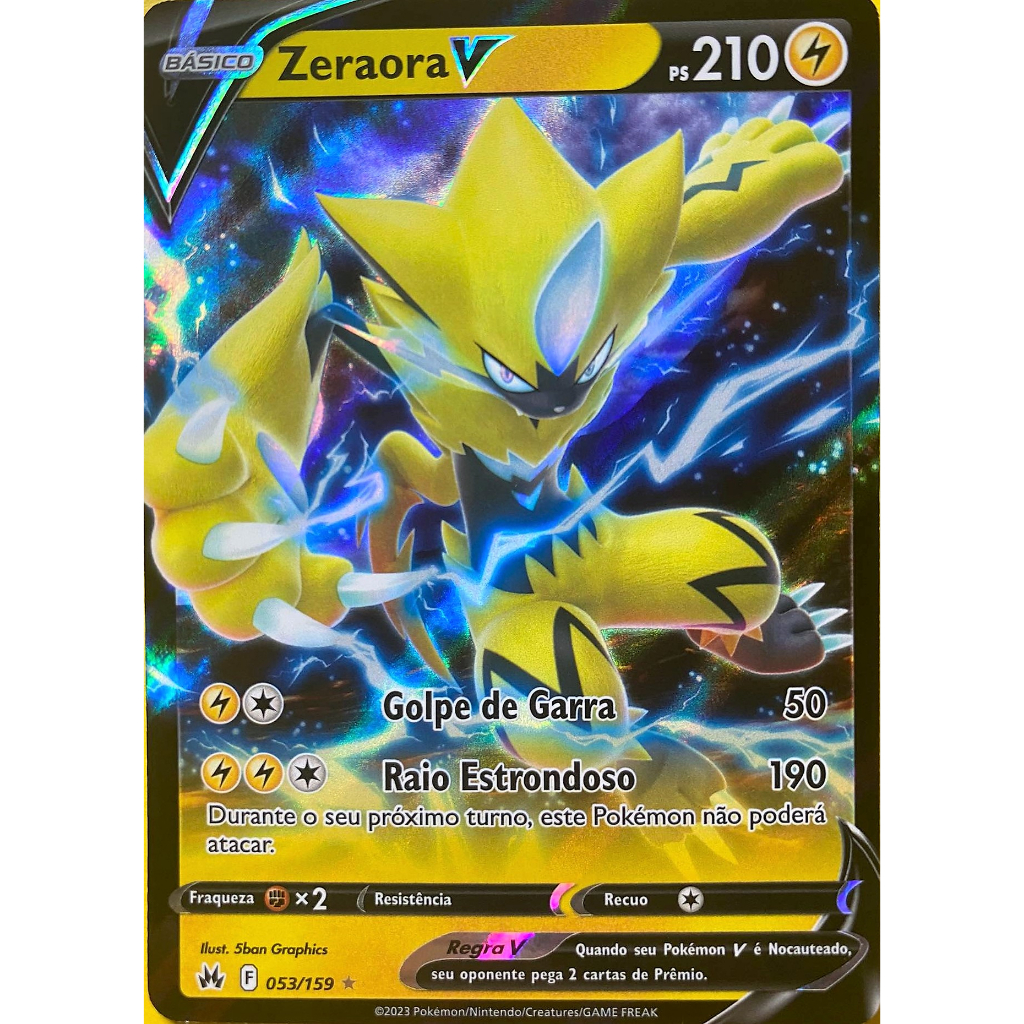 Carta Zeraora V Realeza Absoluta Pokemon TCG | Shopee Brasil