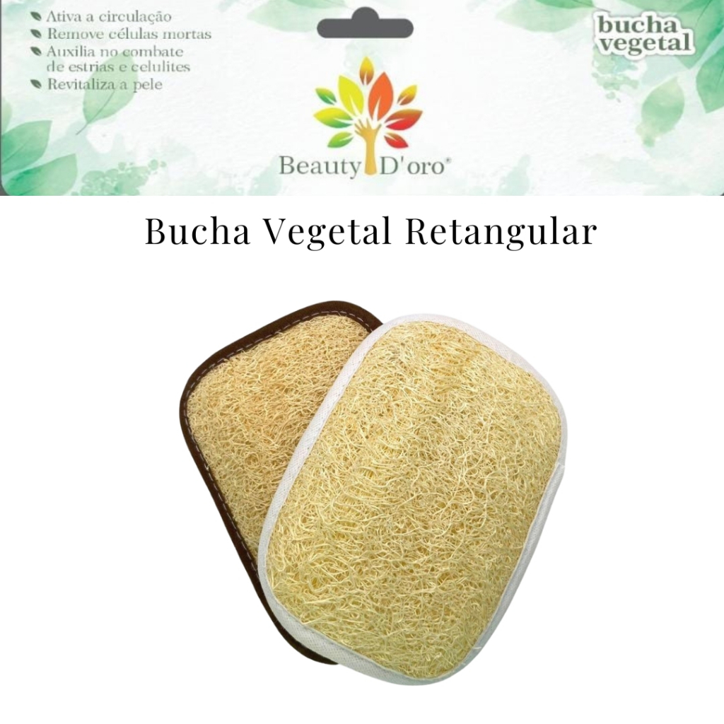 Bucha Vegetal Costurada Retangular ou Ecológica - 13 x 9 cm | Shopee Brasil