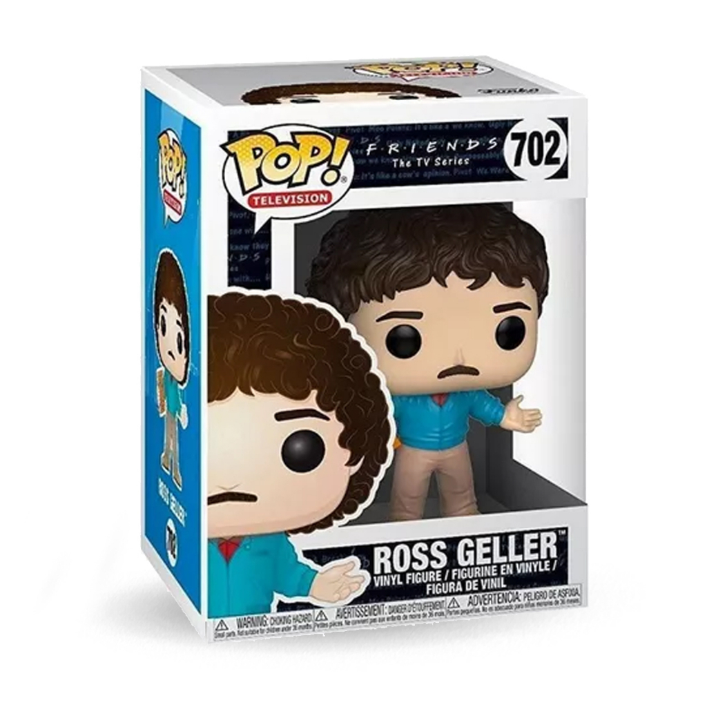 Boneco Funko Pop Friends Tv Ross Geller Jovem Bigode 702 | Shopee Brasil