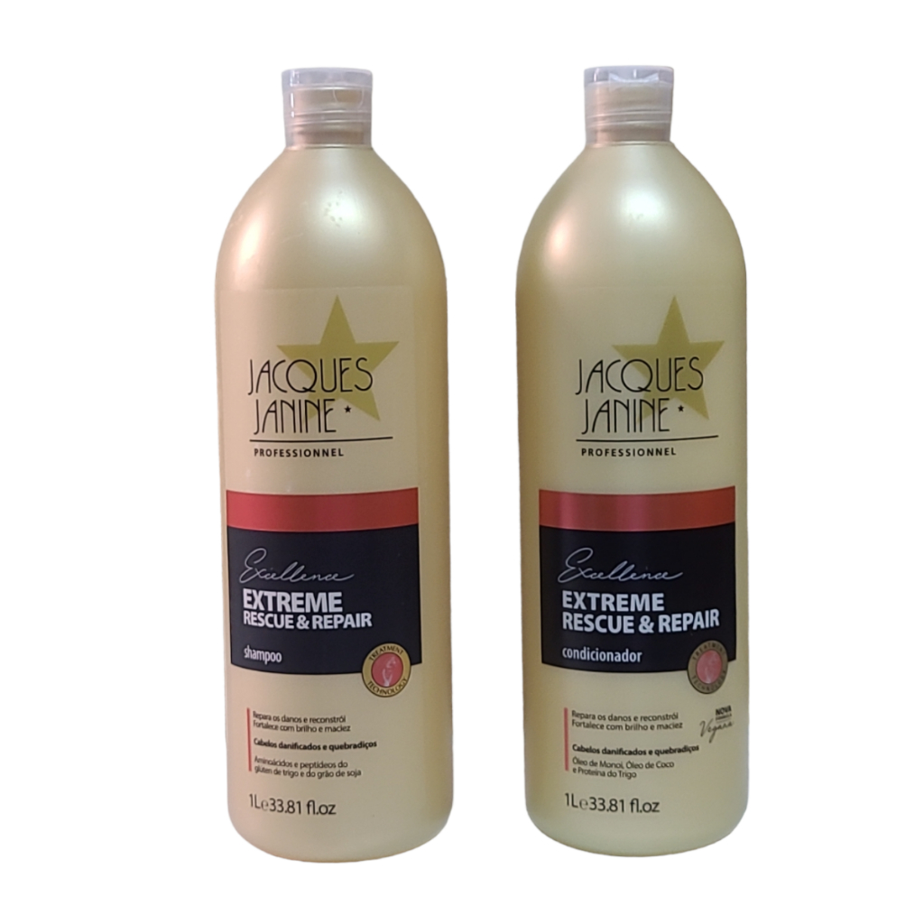 Jacques Janine extreme Rescue & Repair shampoo e condicionador 1000ml ...