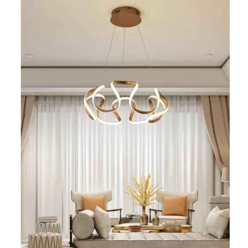 Pendente Lustre Moderno Bivolt 48w 3 temperaturas de cores LP-022D ...