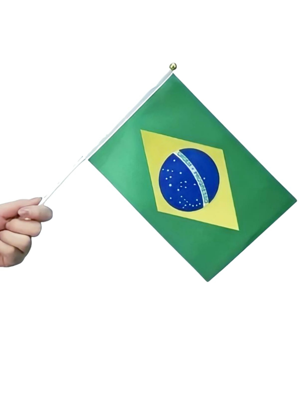 12peças 20x30CM Mini bandeiras de mão Bandeira Brasil Pacote | Shopee ...