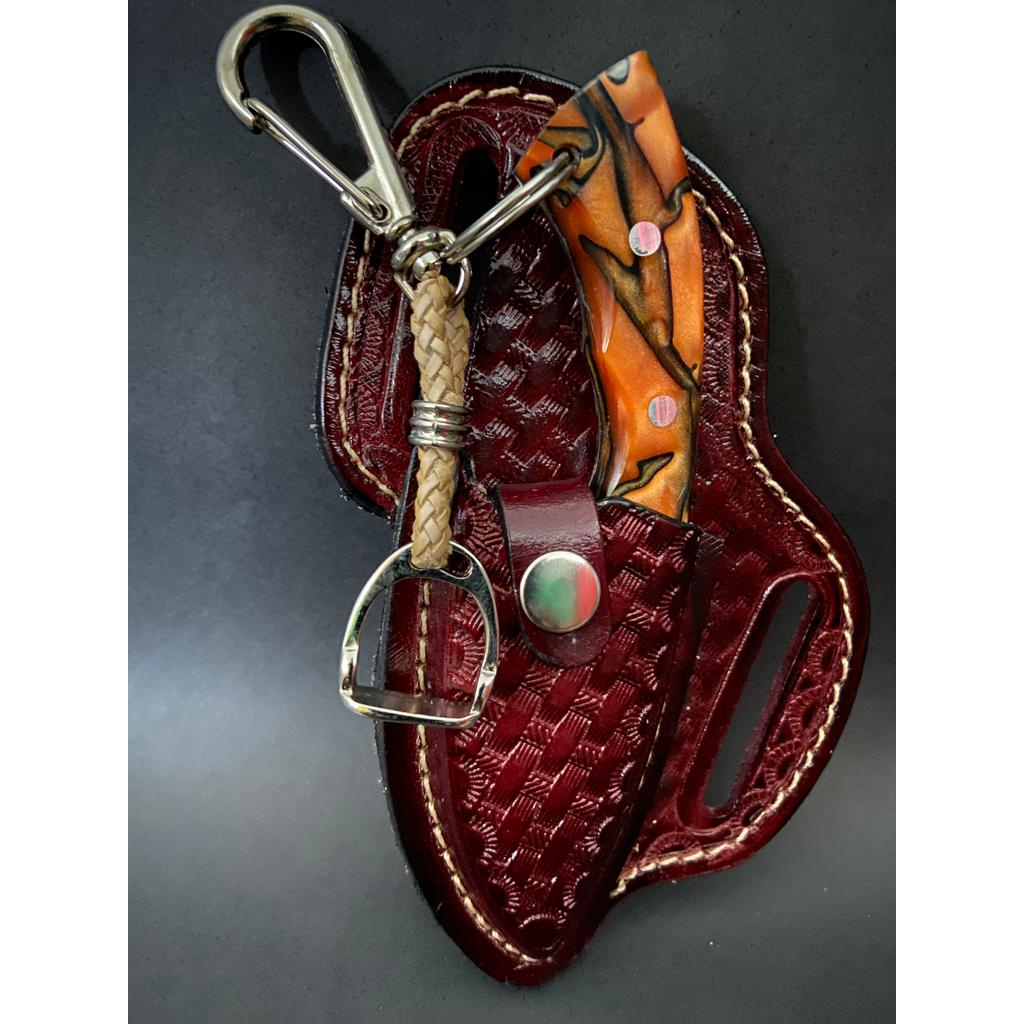 Faca Faquinha com Bainha em Couro Muladeiro Boiadeiro com Chaveiro ...