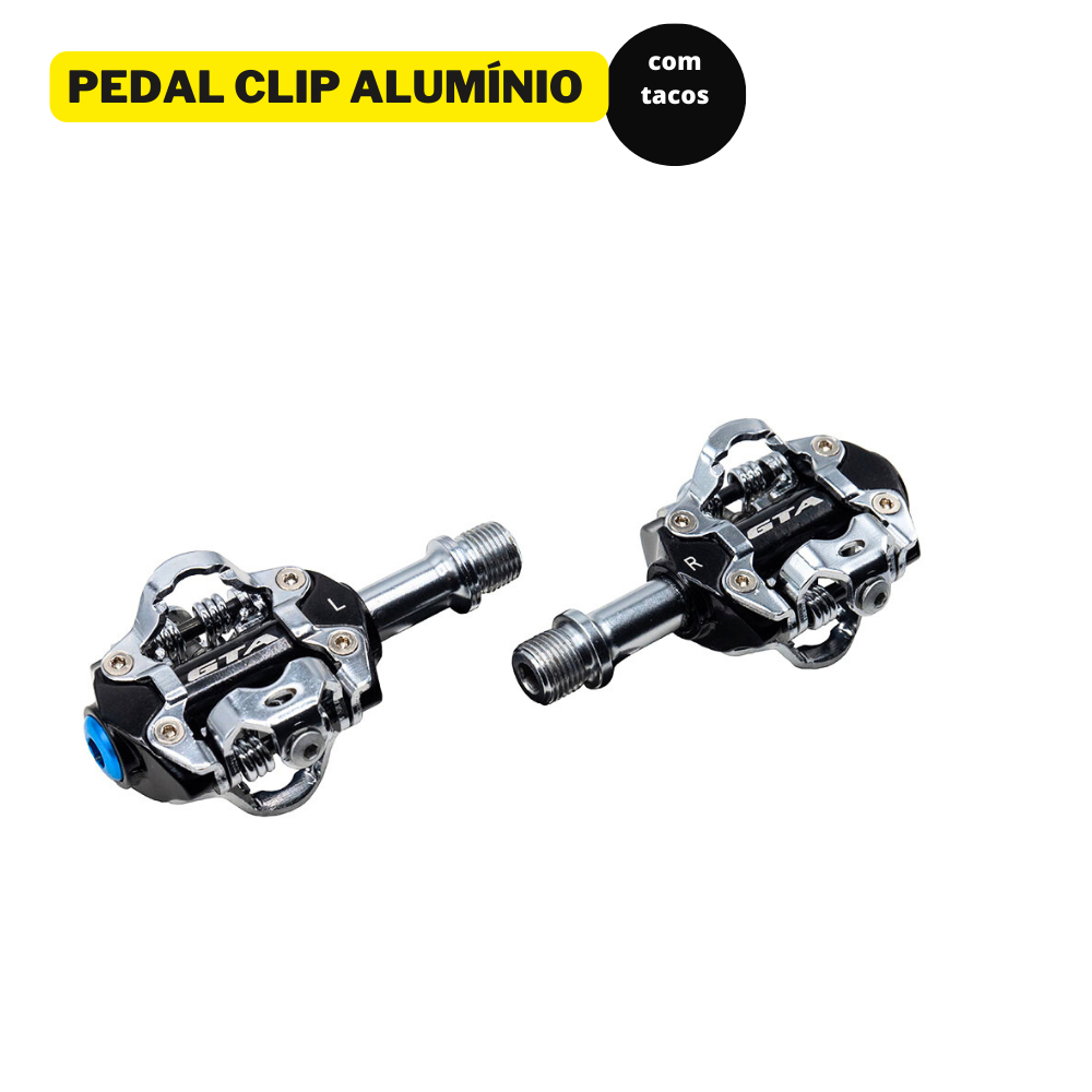 Pedal Clip Gta Rx Rolamentos Selados Bike Mtb Com Tacos | Shopee Brasil