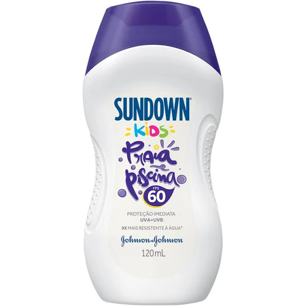 Protetor Solar Sundown Kids Praia e Piscina FPS60 120ml | Shopee Brasil