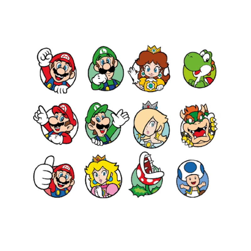 12 Patches Apliques Super Mario Bros Luigi Princesa Peach Game Adesivos ...
