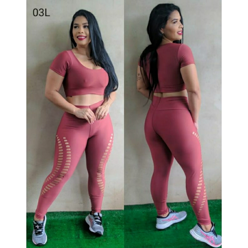 CONJUNTO ACADEMIA FITNESS | Shopee Brasil