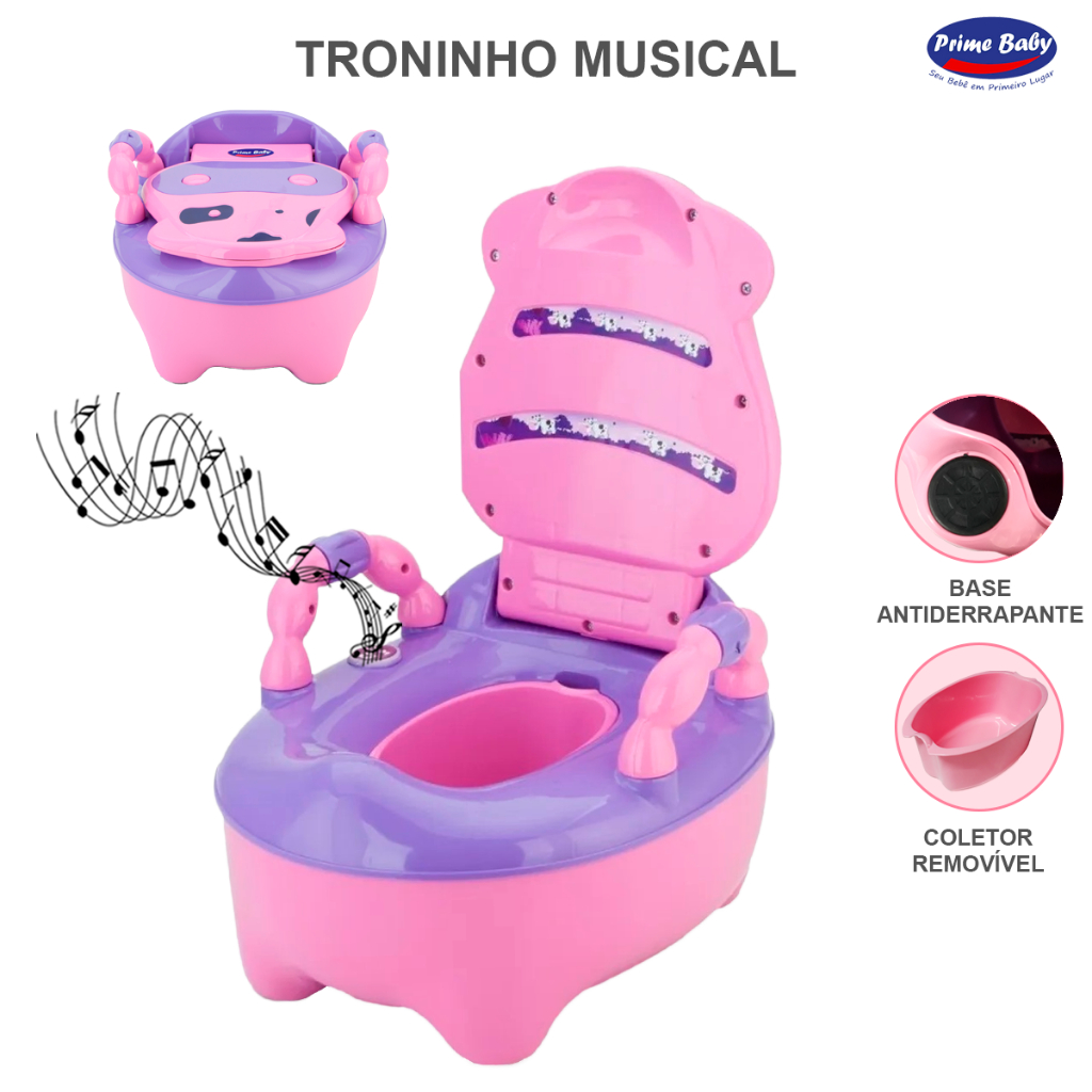Troninho Infantil Pinico Fazendinha Musical Desfralde Prime | Shopee Brasil