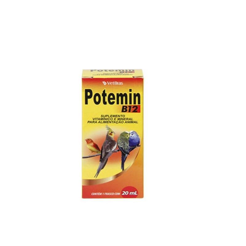 Potemin B12 Oral 20ml Suplemento Vitamínico Mineral Vetbras | Shopee Brasil